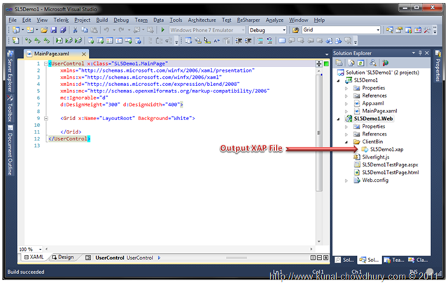 How to create a Silverlight 5 Project?